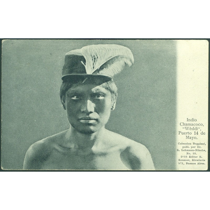 INDIO CHAMACOCO "WEDDI", PUERTO 14 DE MAYO - Filatelia Argüello